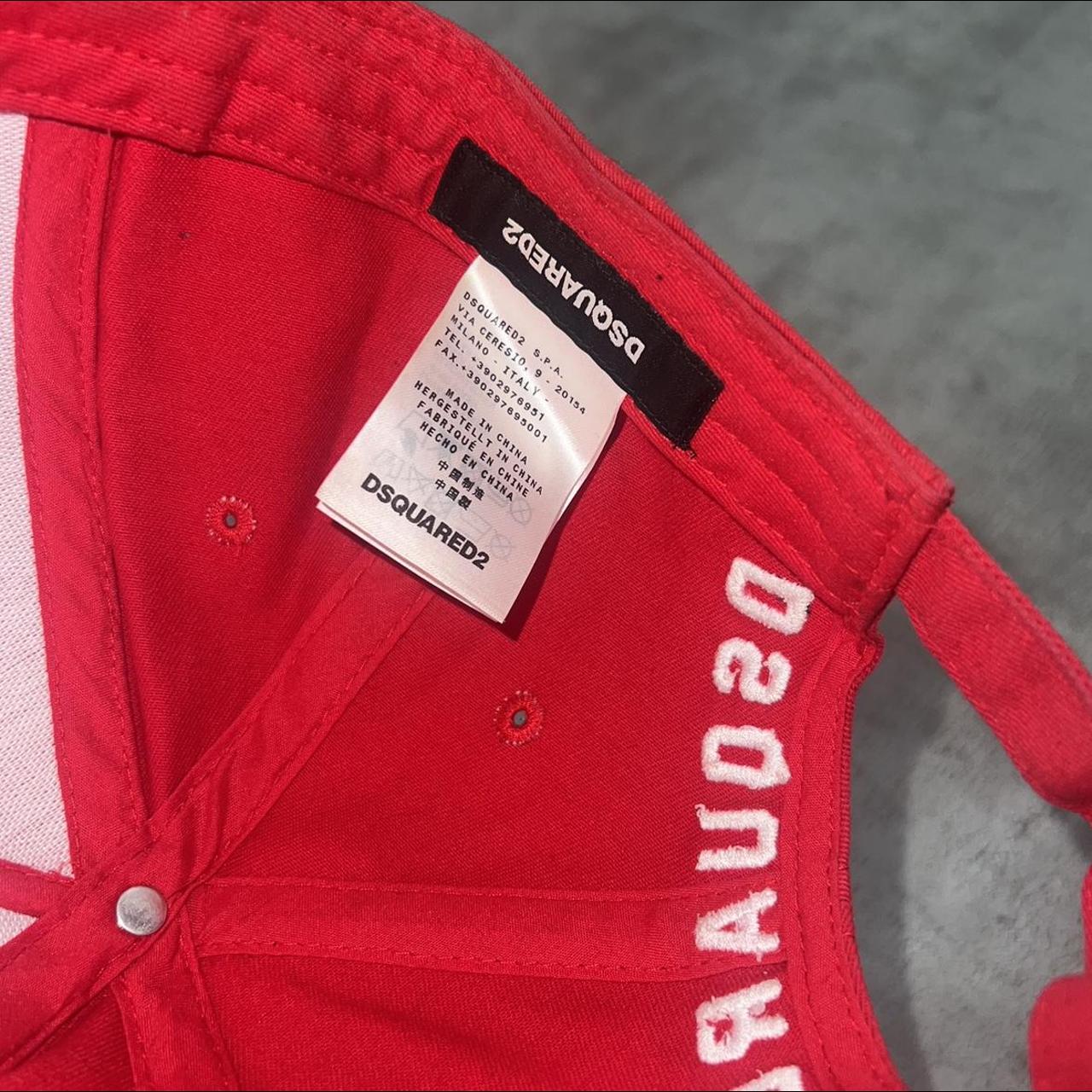 Dsquared 2 Icon cap Red Only worn twice (like new) - Depop