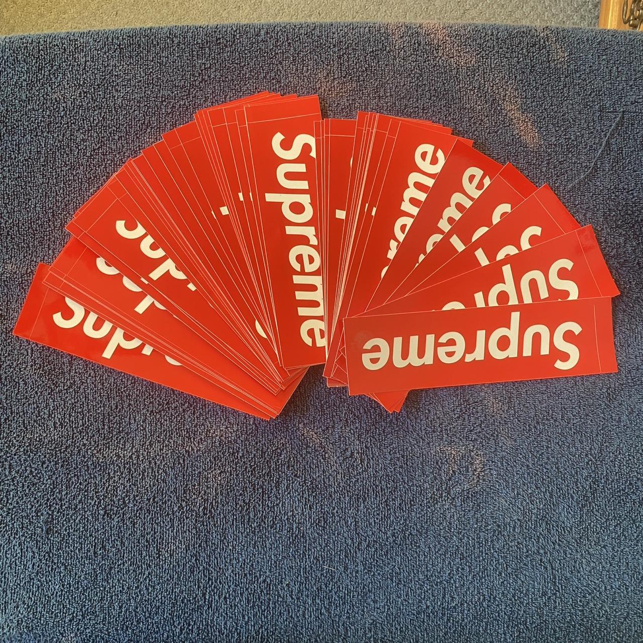 Bundle of exactly 50 basic supreme box logo... - Depop