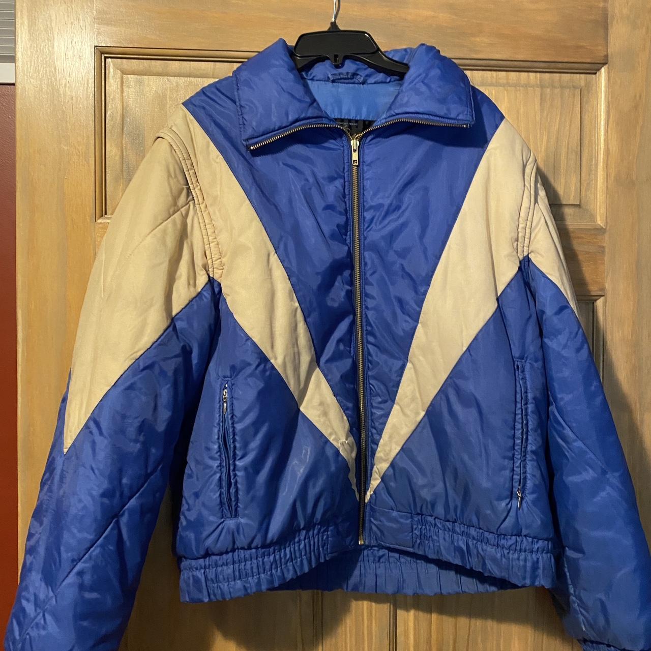 *depop pay only* 🕸️ blue vintage jacket 🕸️small flaws... - Depop