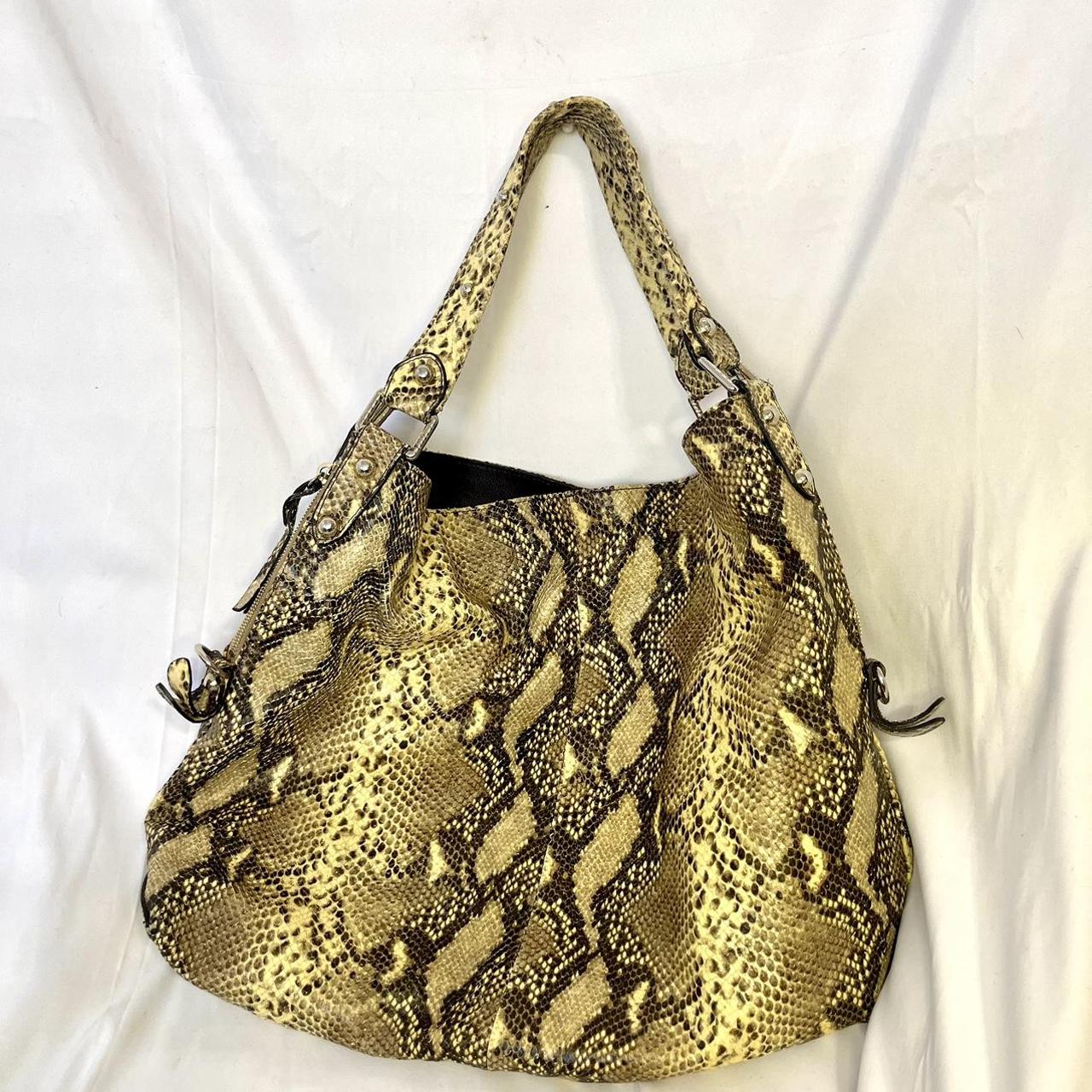 Amazing Stuart Weitzman faux snake skin shoulder... - Depop
