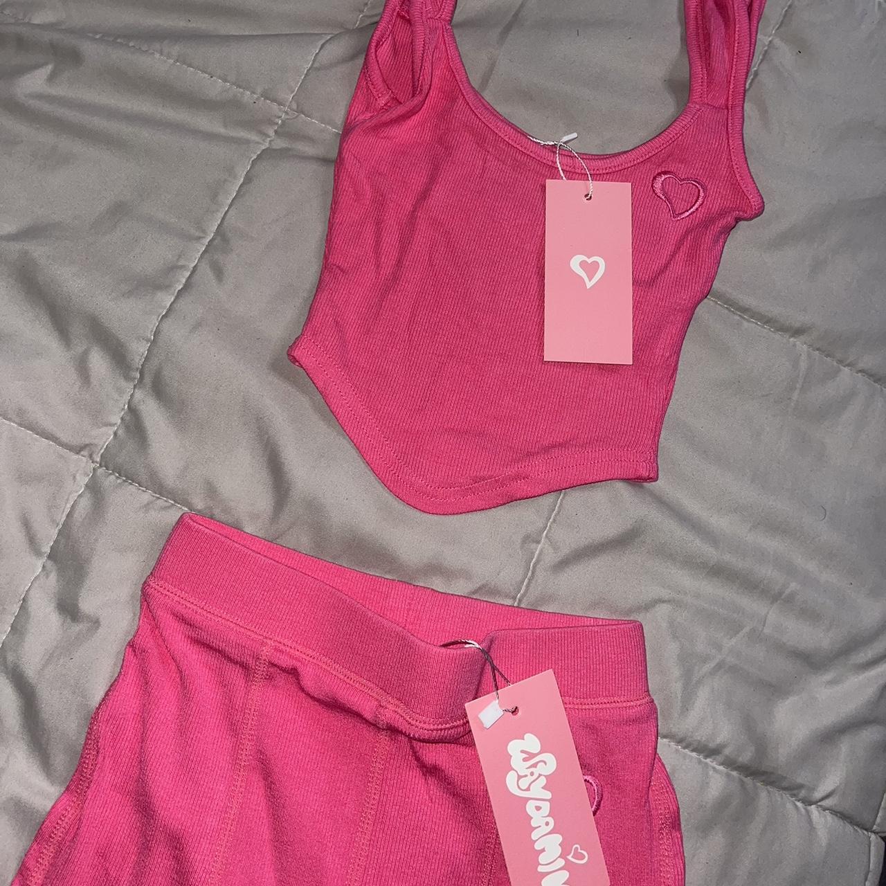 Never worn, pink waydamin set. SS22, both xs *last... - Depop