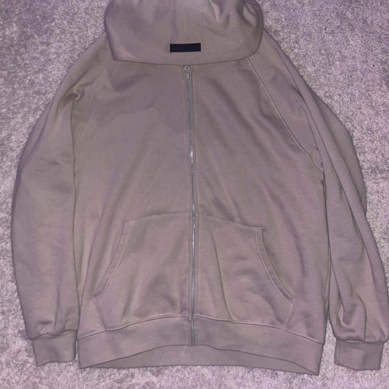 Essentials zip up With back logo Size small fits... - Depop