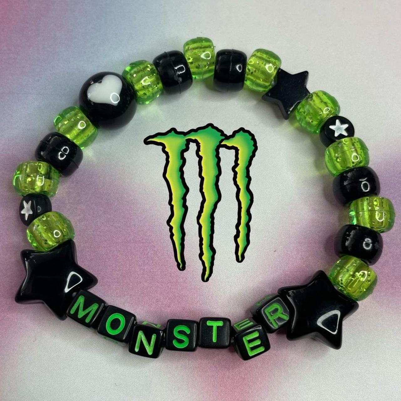 Monster Energy Kandi Bracelet - Handmade by me!!... - Depop