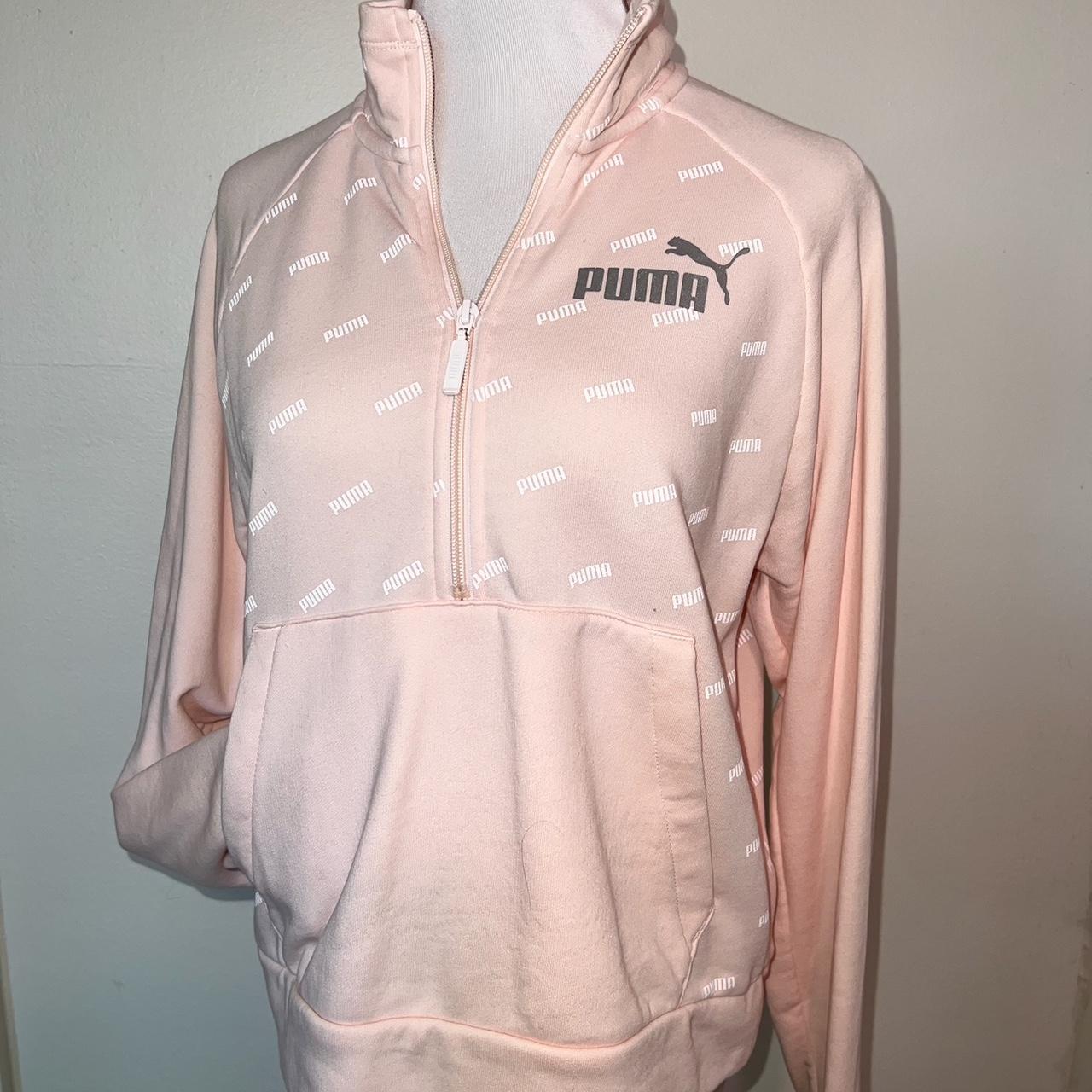 Puma pullover with the logo all around it. Never... - Depop