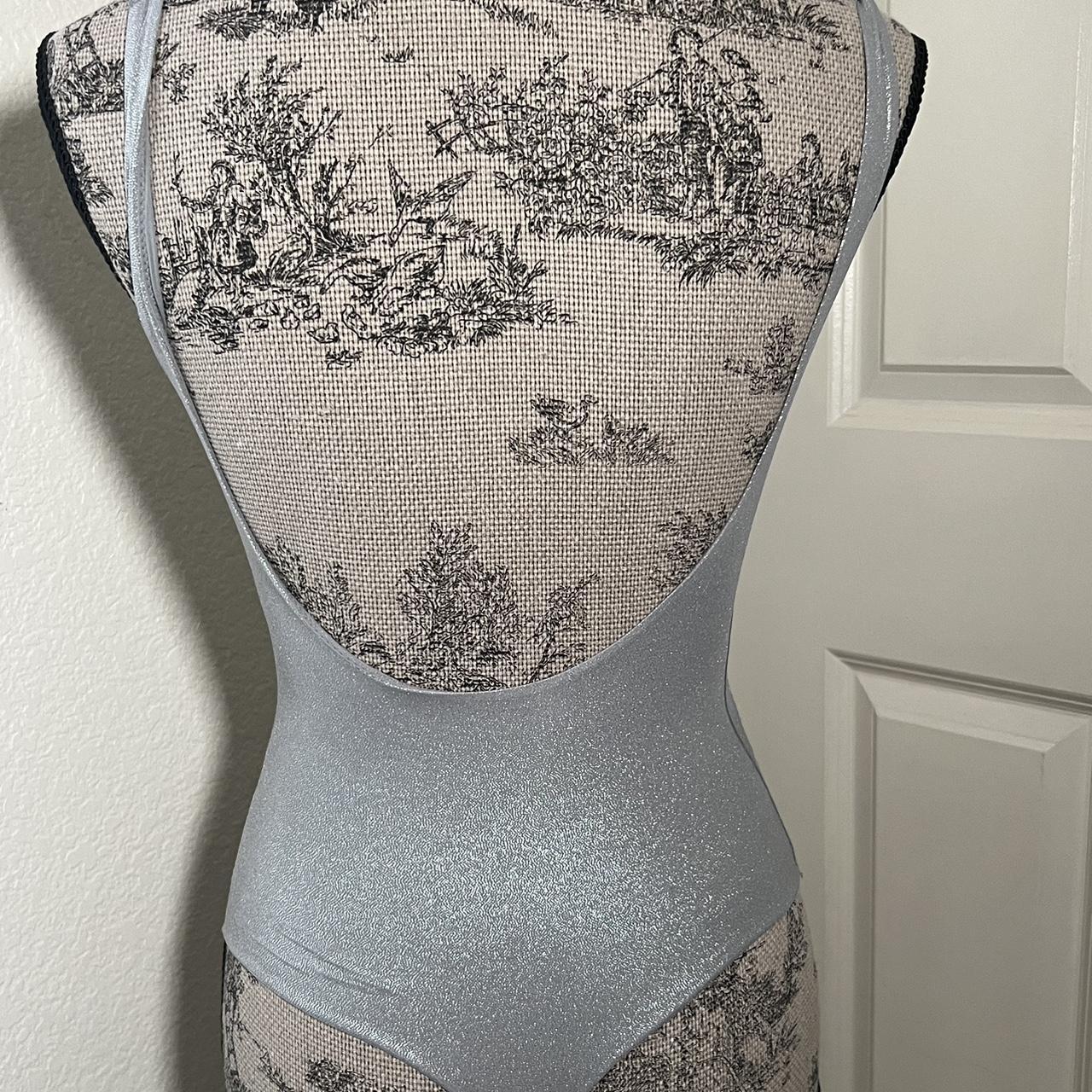 Silver Skims Body Suit Only Worn Once! Super... - Depop