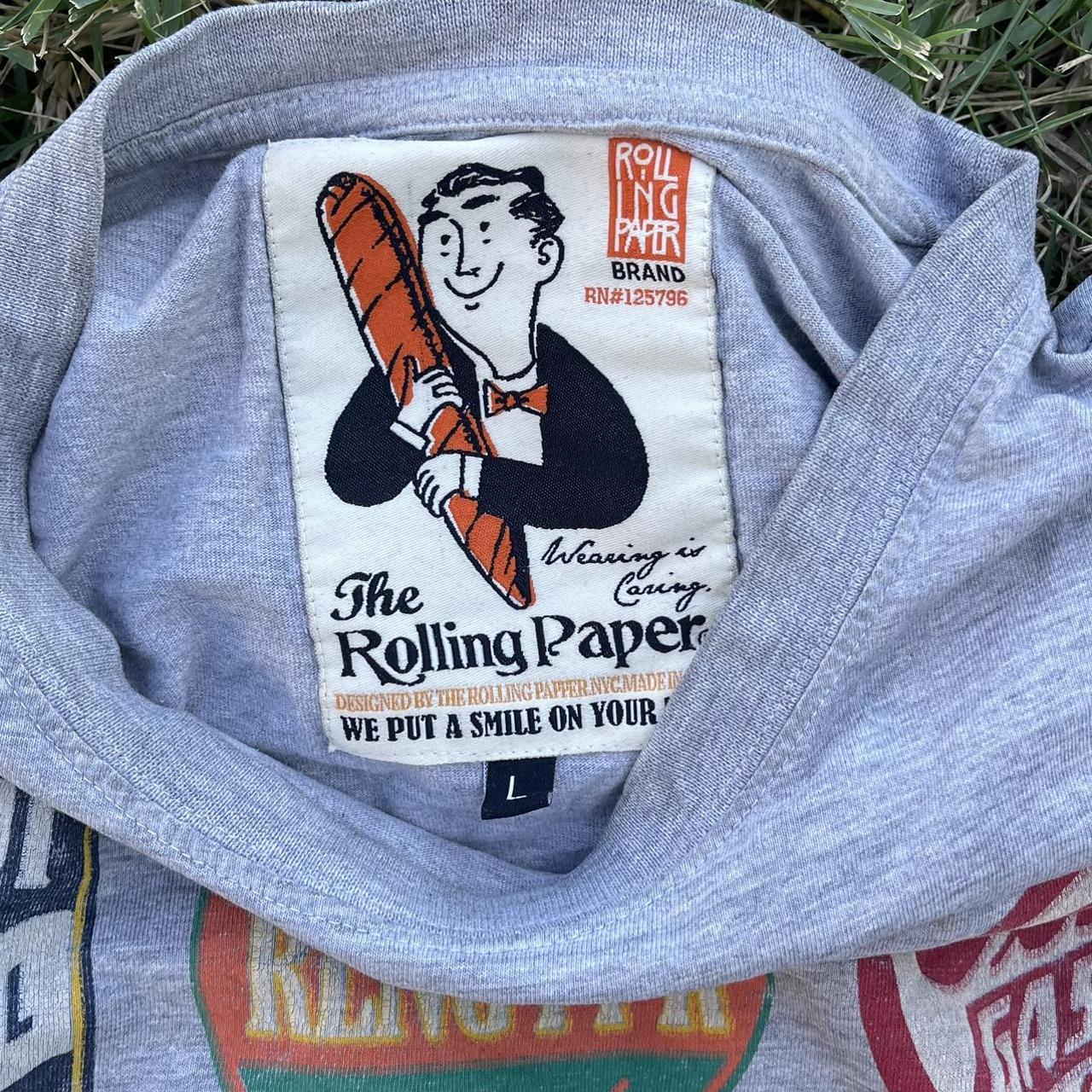 Vintage Rolling Paper Logo Tee Great... - Depop