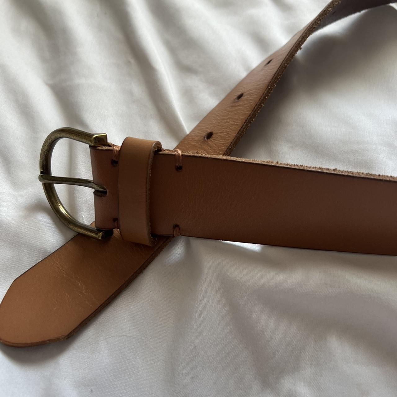 brown belt american eagle brown belt chunky belt - Depop