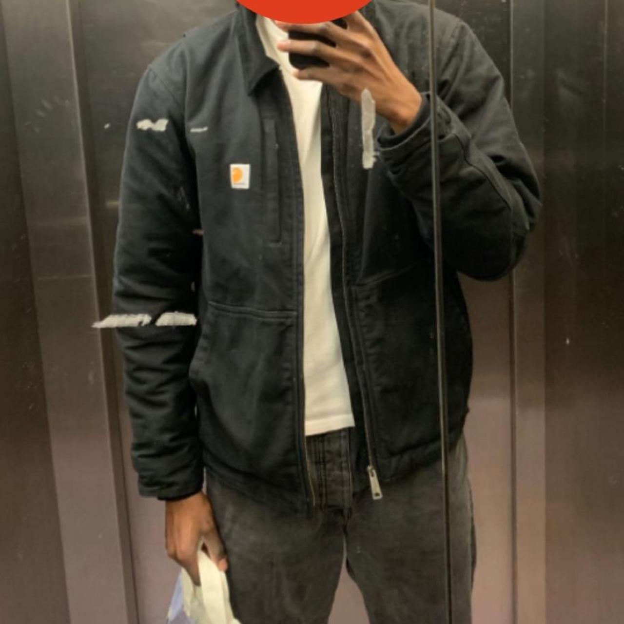 black carhartt jacket. Will fit a medium - large.... - Depop