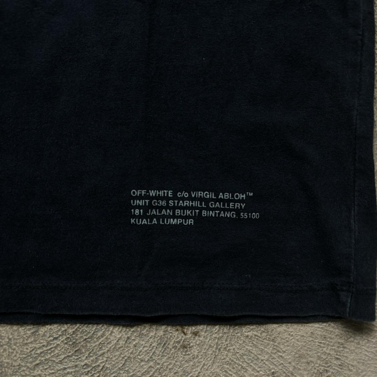 Off White 2013 "Main label" Reflective back print... - Depop
