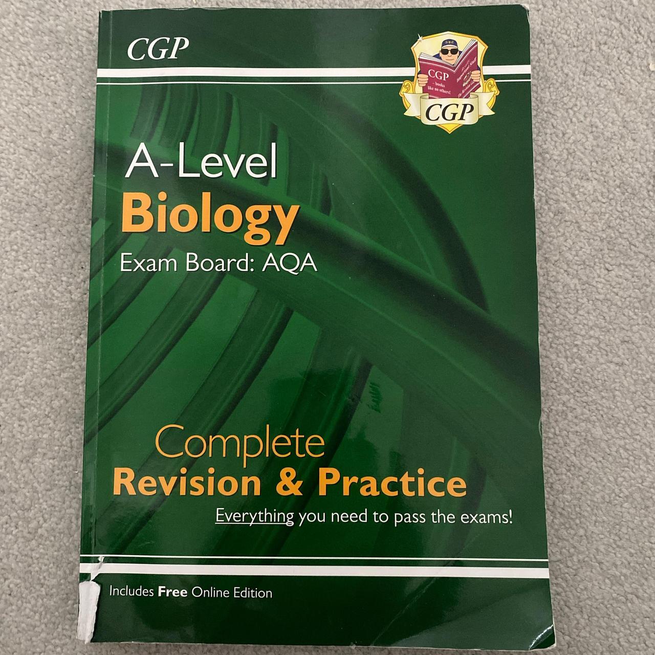 AQA A-level Biology CGP book - Depop