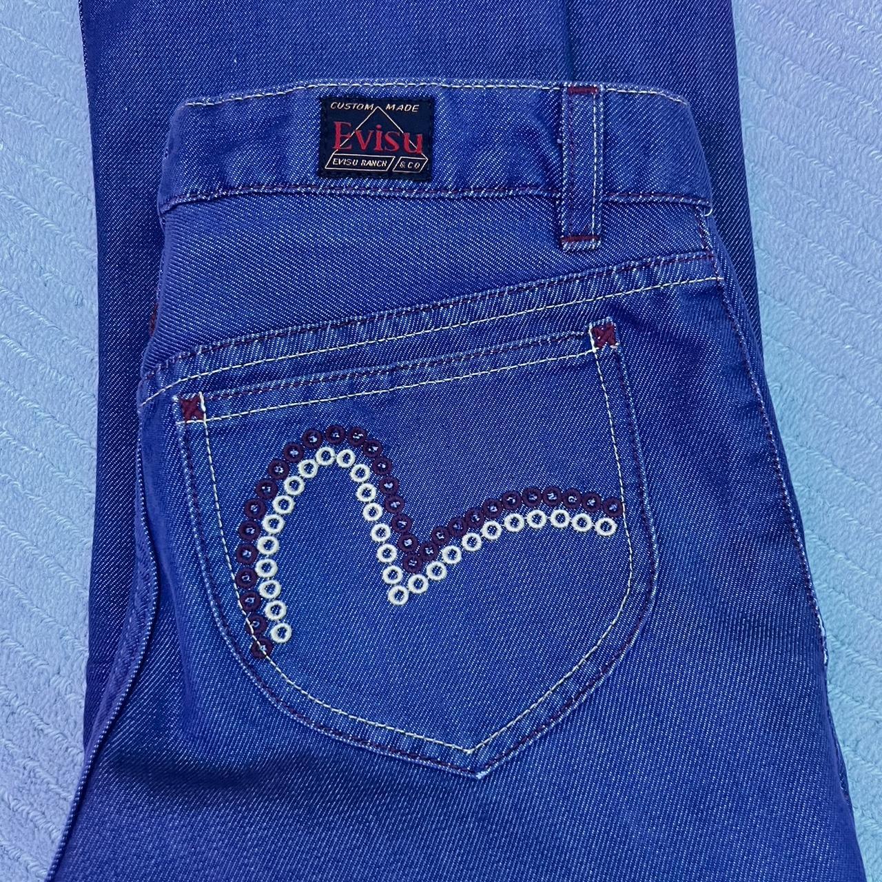 super trendy evisu low rise jeans love these but I... - Depop