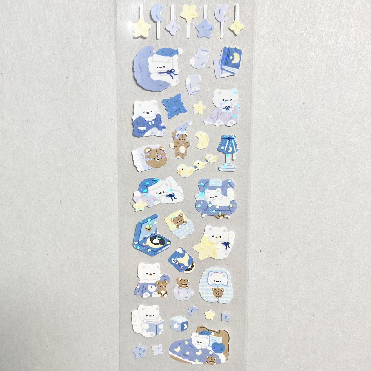 Happy Dreams bedtime chill time blue kitty cat... - Depop