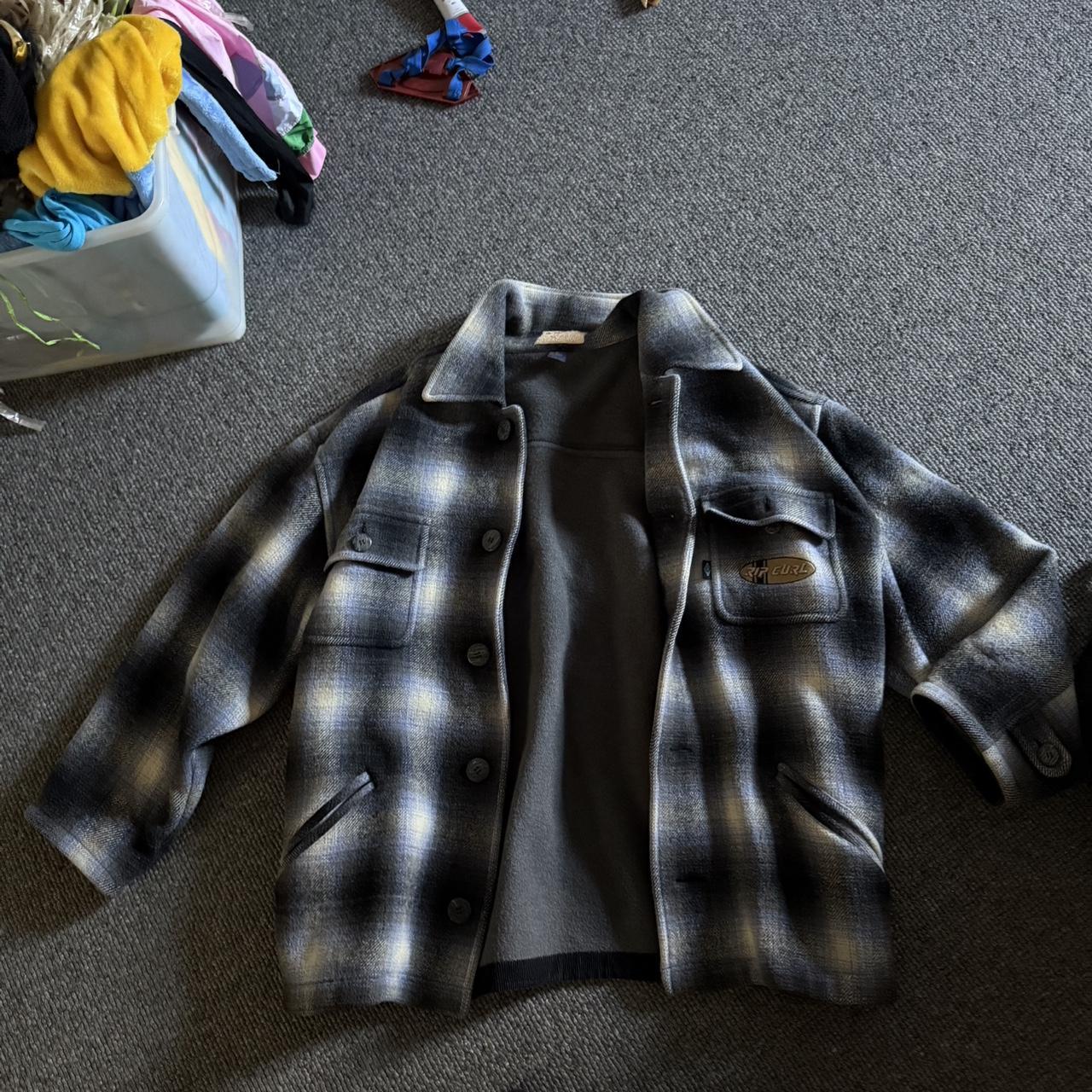 Rip Curl vintage 90s plaid flannel jacket flannel | Depop