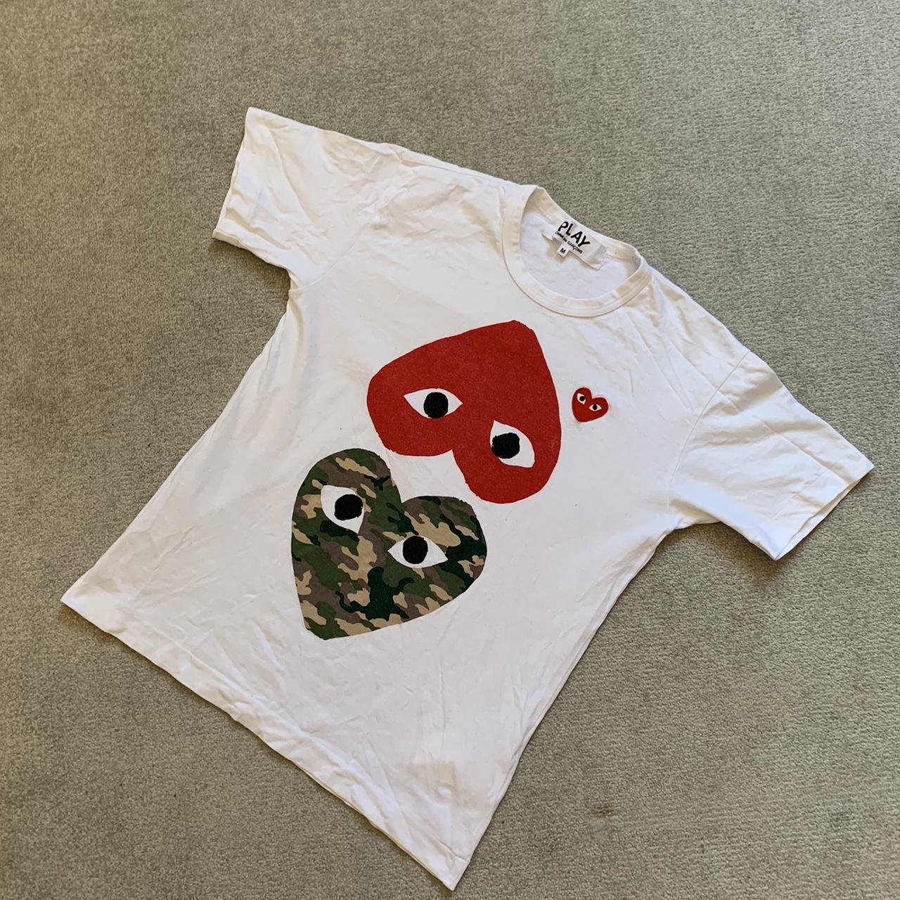 Comme des Garçons CDG Play T-Shirt Womens Size M... - Depop