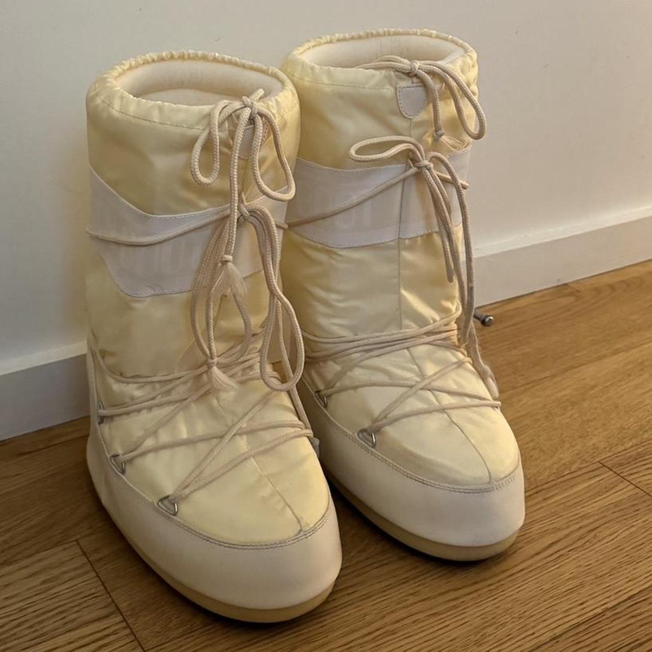 Cream Original Moon Boots I’ve worn these three... - Depop
