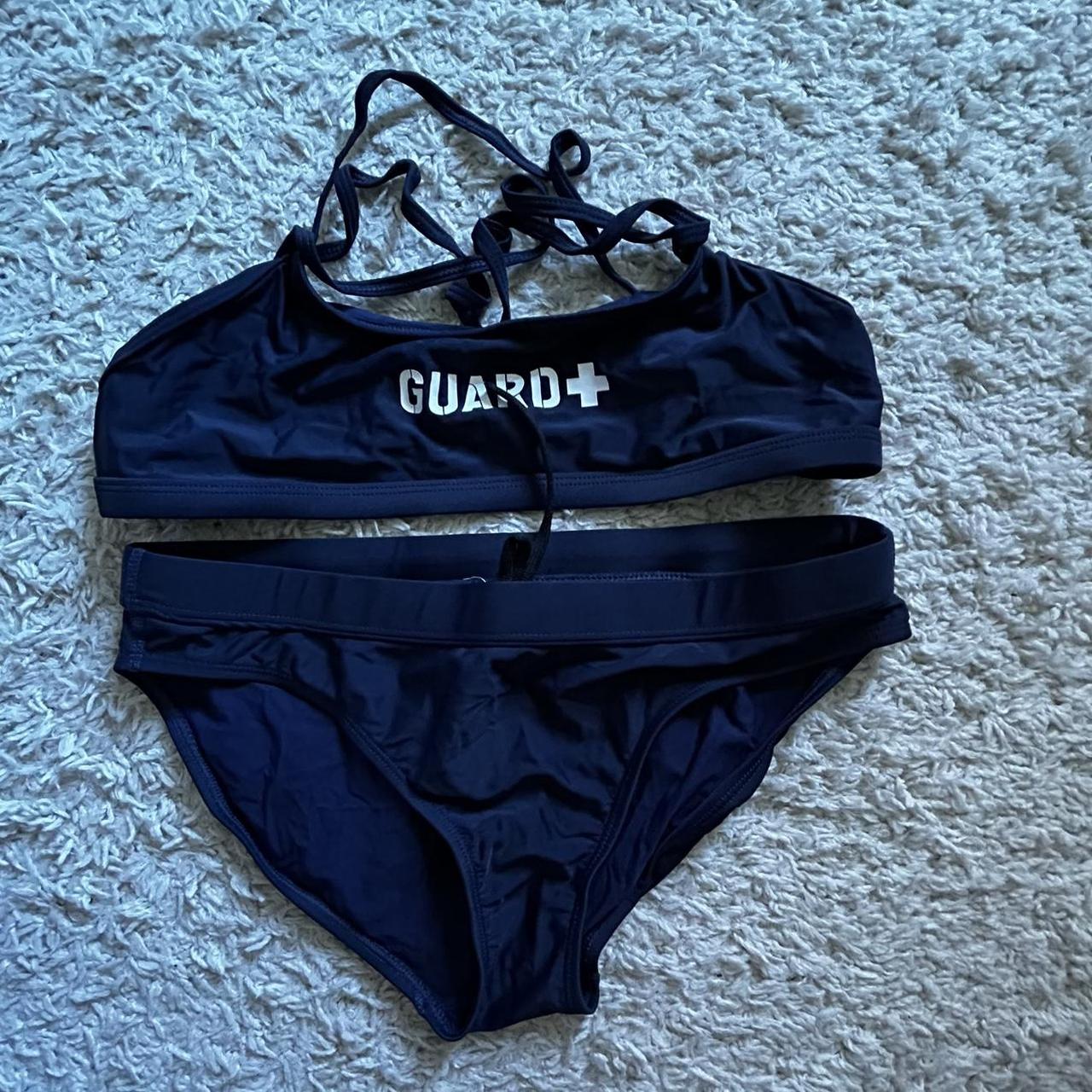 navy blue guard suit - Depop