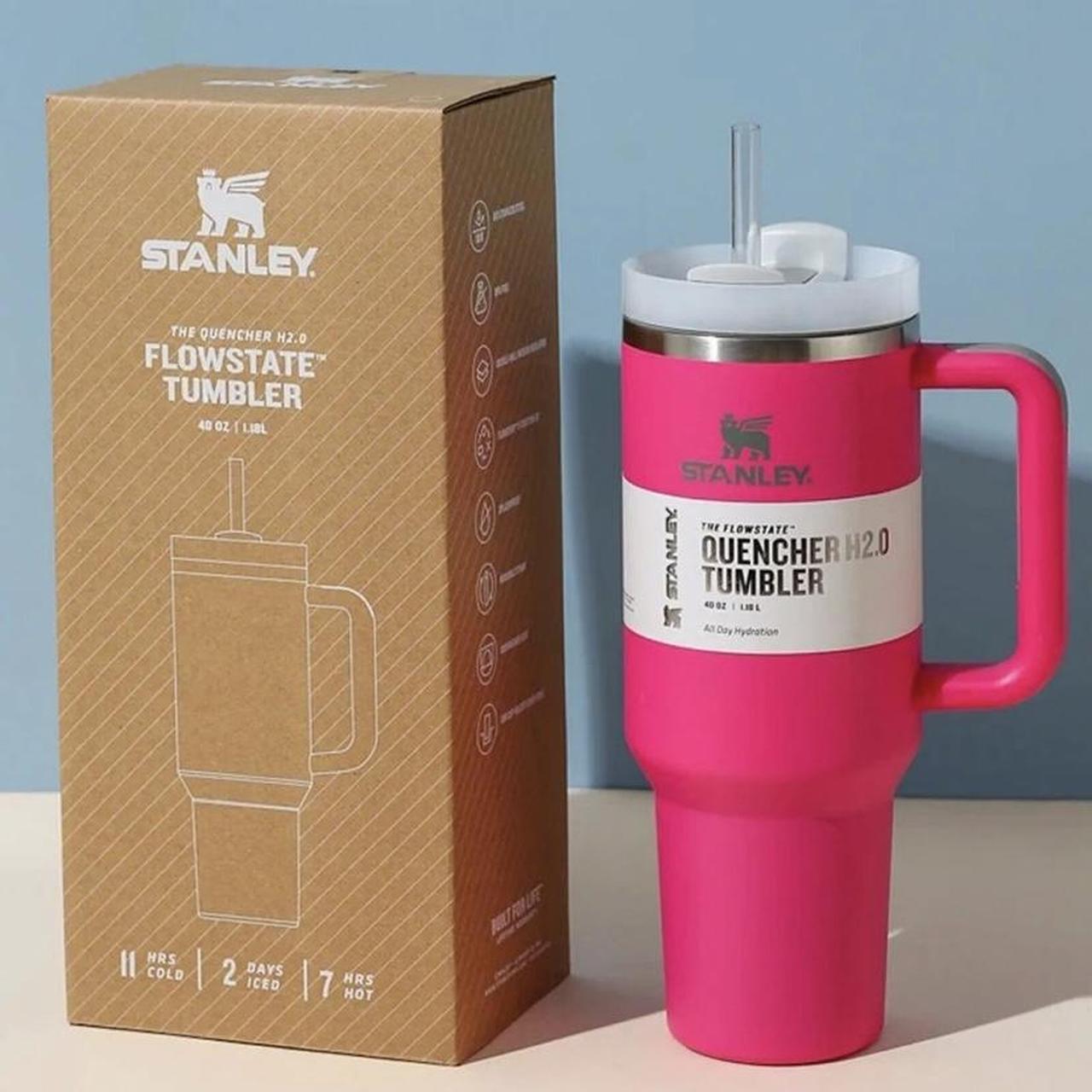 Stanley flowstate tumbler cup 40 oz pink - Depop