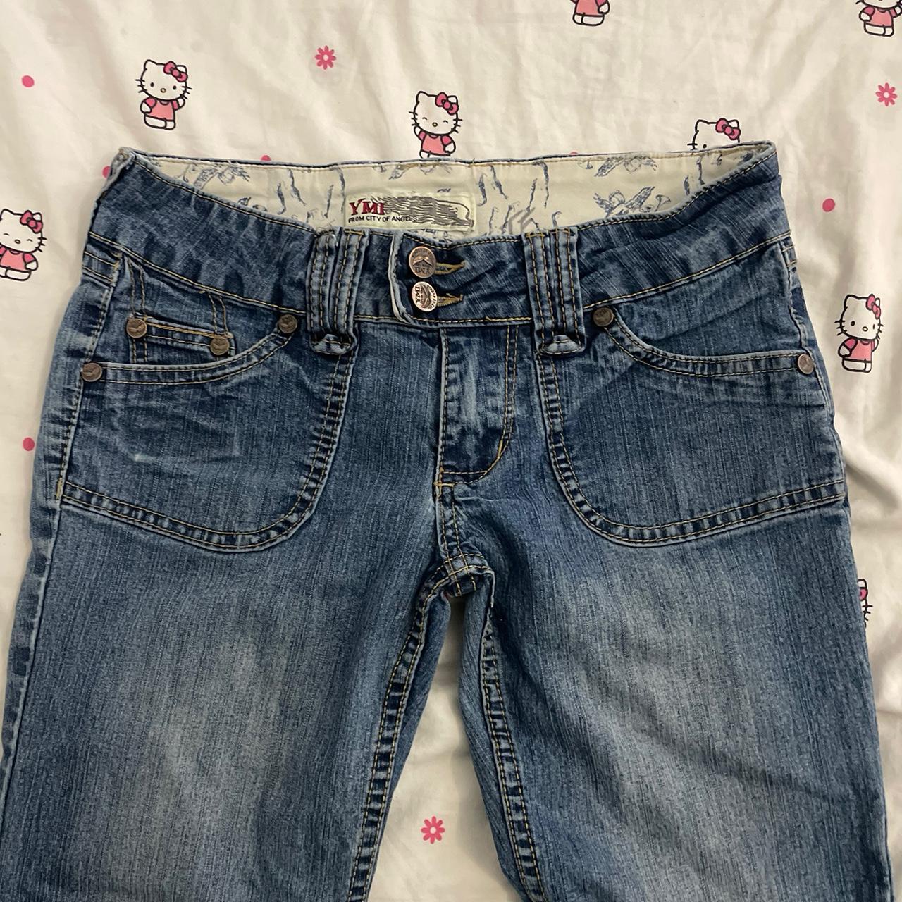 2000s deadstock low rise straight leg jeans with... | Depop