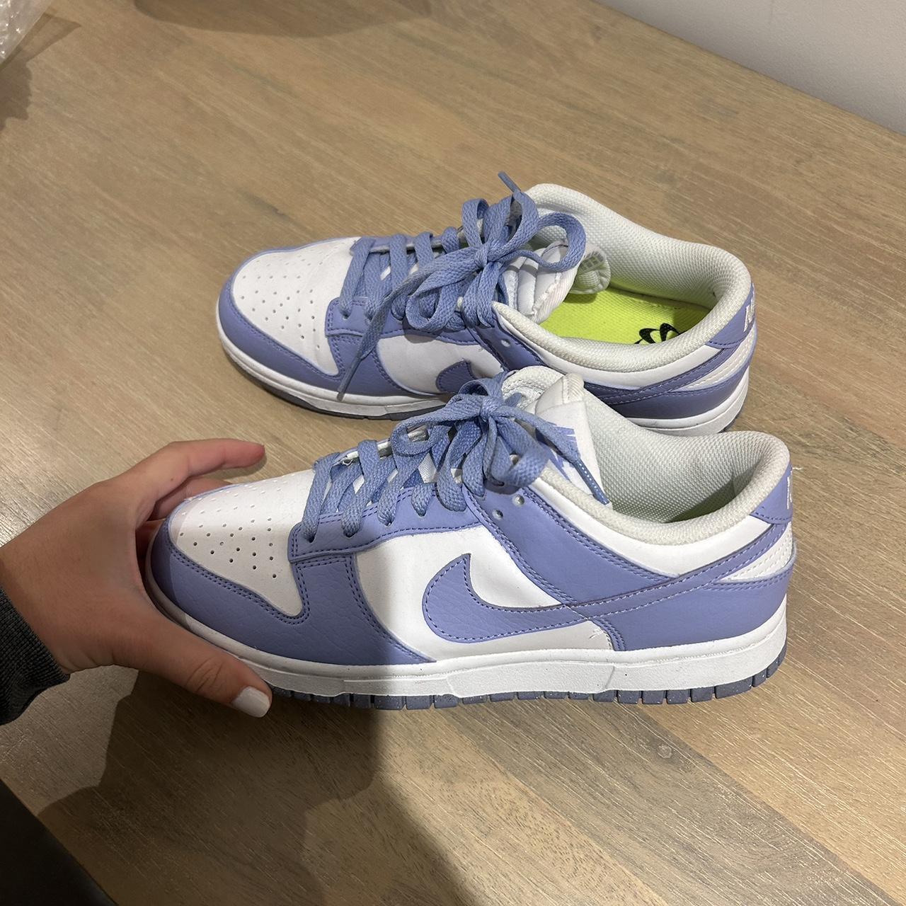 Purple Nike dunks - Depop