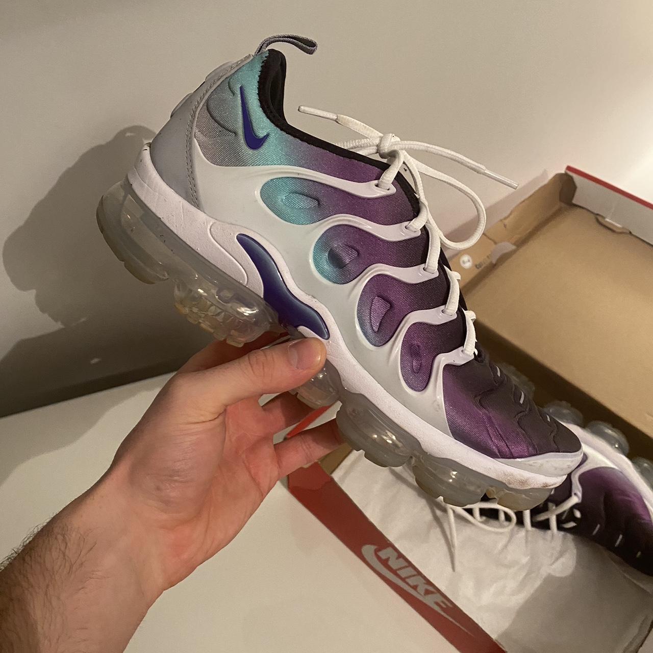 Nike Vapor max plus aqua blue purple Size 9... - Depop