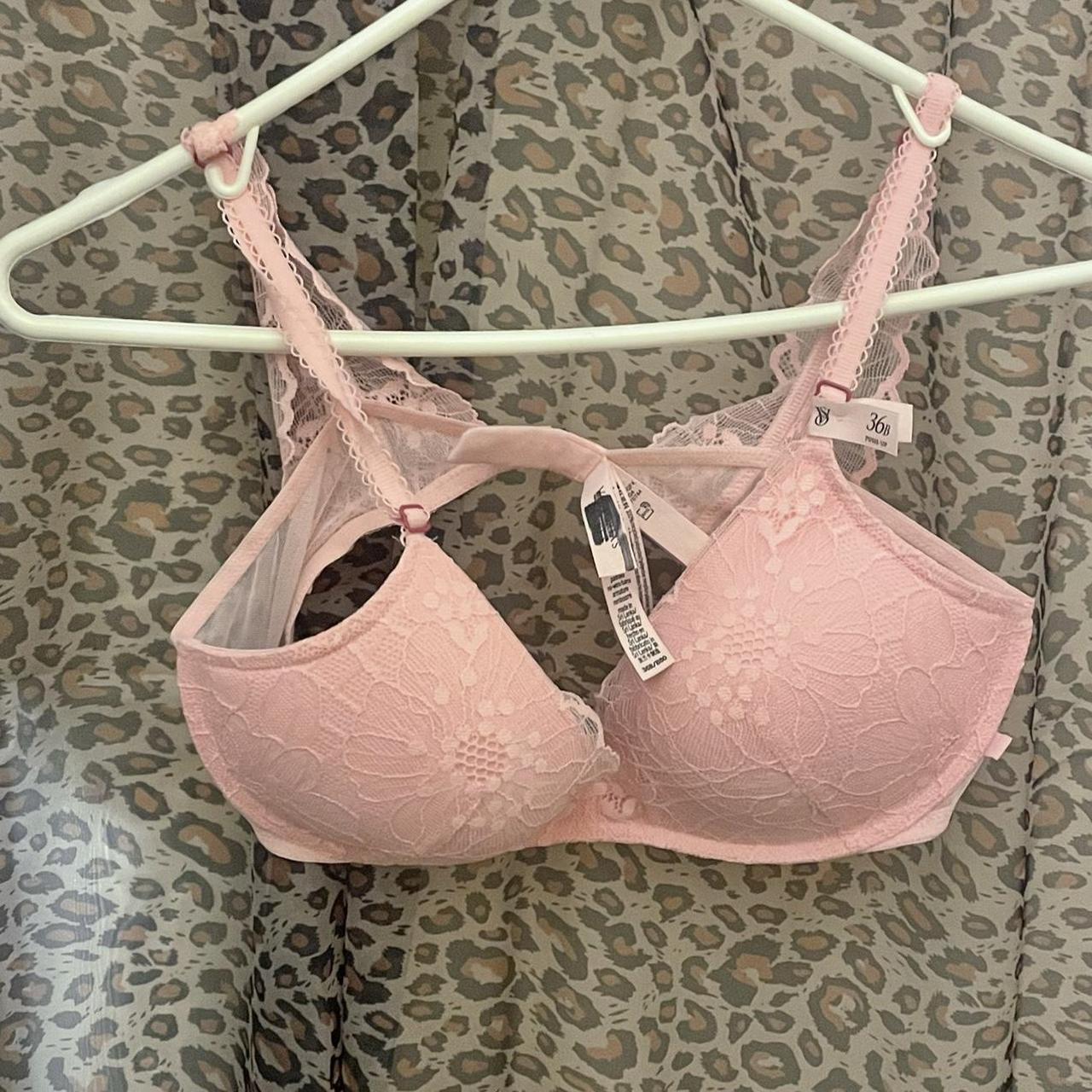 Baby Pink Victorias Secret Push Up Bra Brand new... - Depop