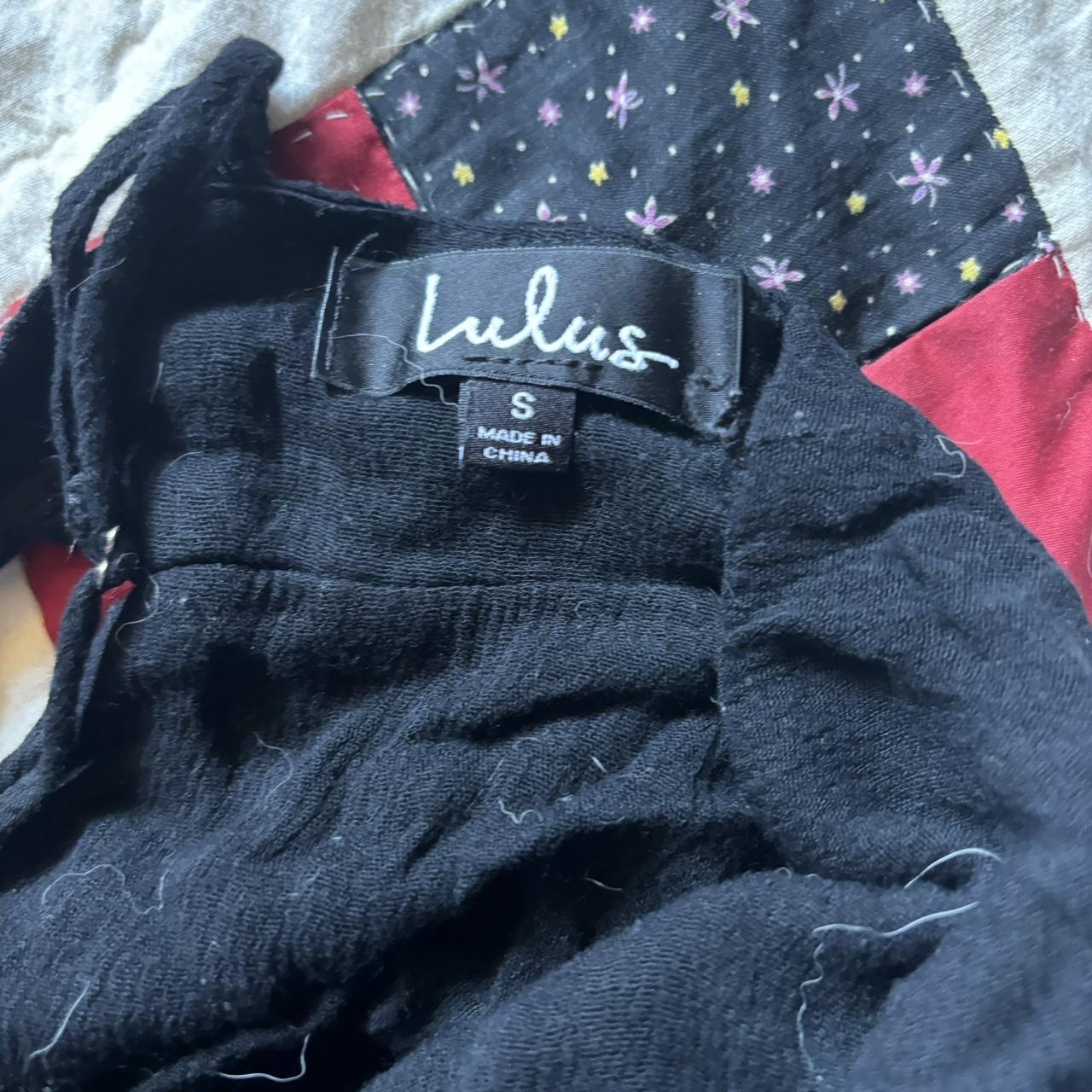 black maxi dress lulus size small - Depop