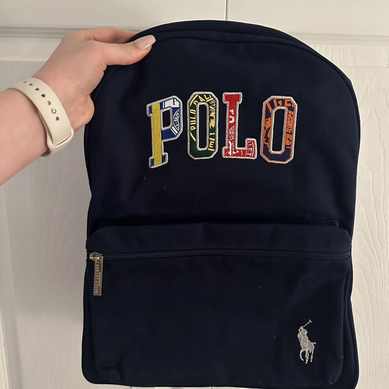 Navy Ralph Lauren Polo Backpack gift with purchase... | Depop