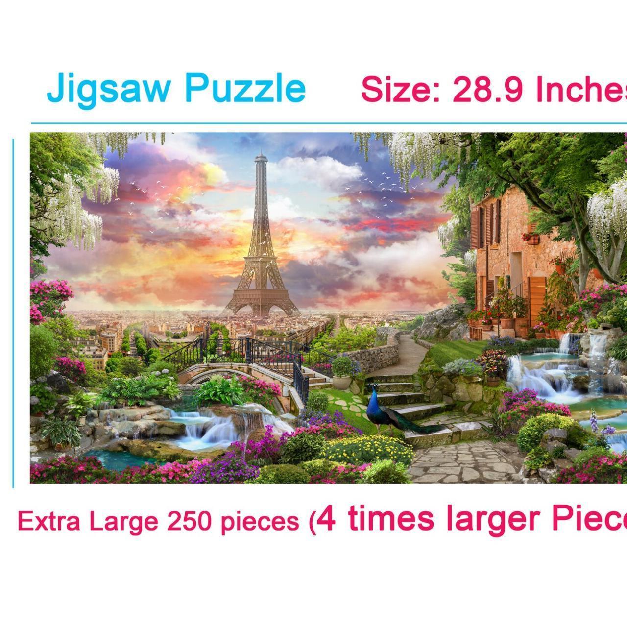250 Jigsaw Puzzle, France Eiffel Tower 250 Large... - Depop