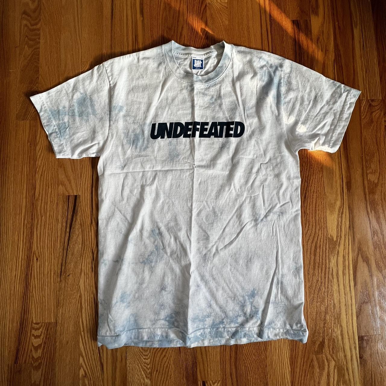 Undefeated Blue/White Cloud Shirt #Undefeated... - Depop