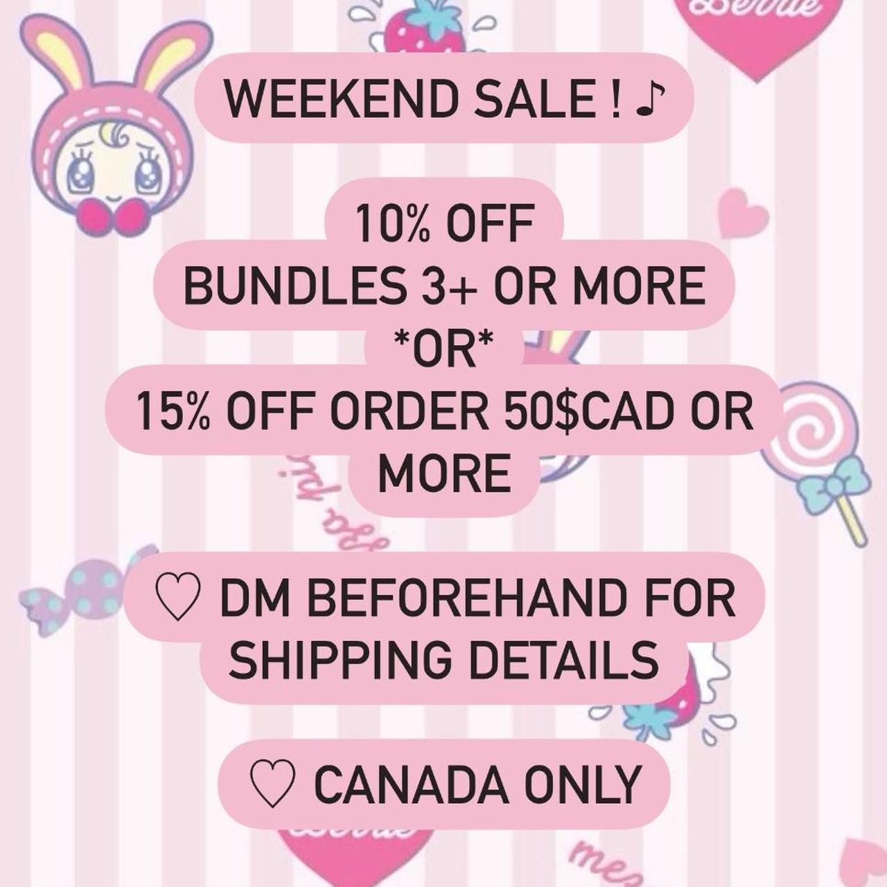 ୨୧* WEEKEND SALE ୨୧* SAT-MON ♡ 10% OFF BUNDLES 3+... - Depop
