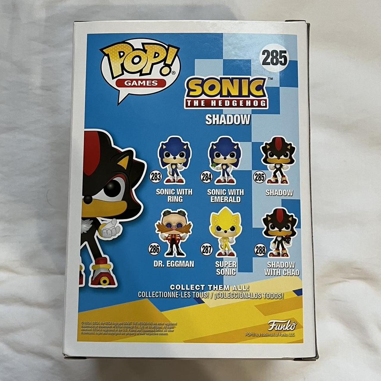 Sonic The Hedgehog Shadow Funko Pop 🖤 box is in... - Depop