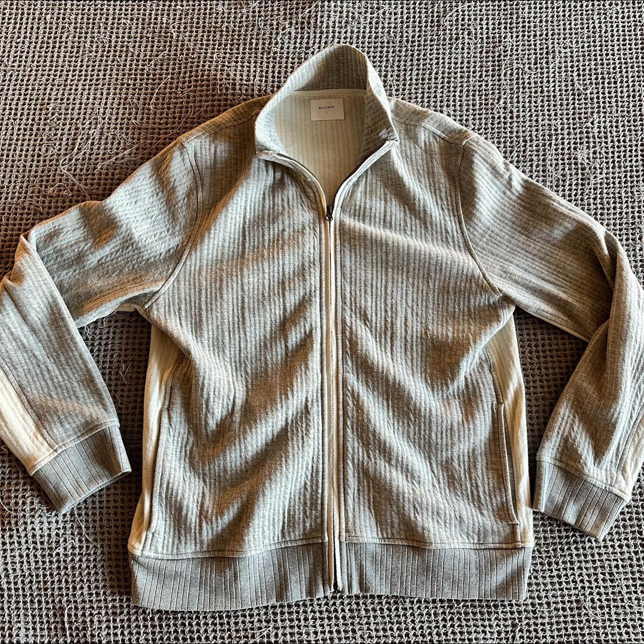 Billy Reid ribbon quilted double faced track jacket... - Depop