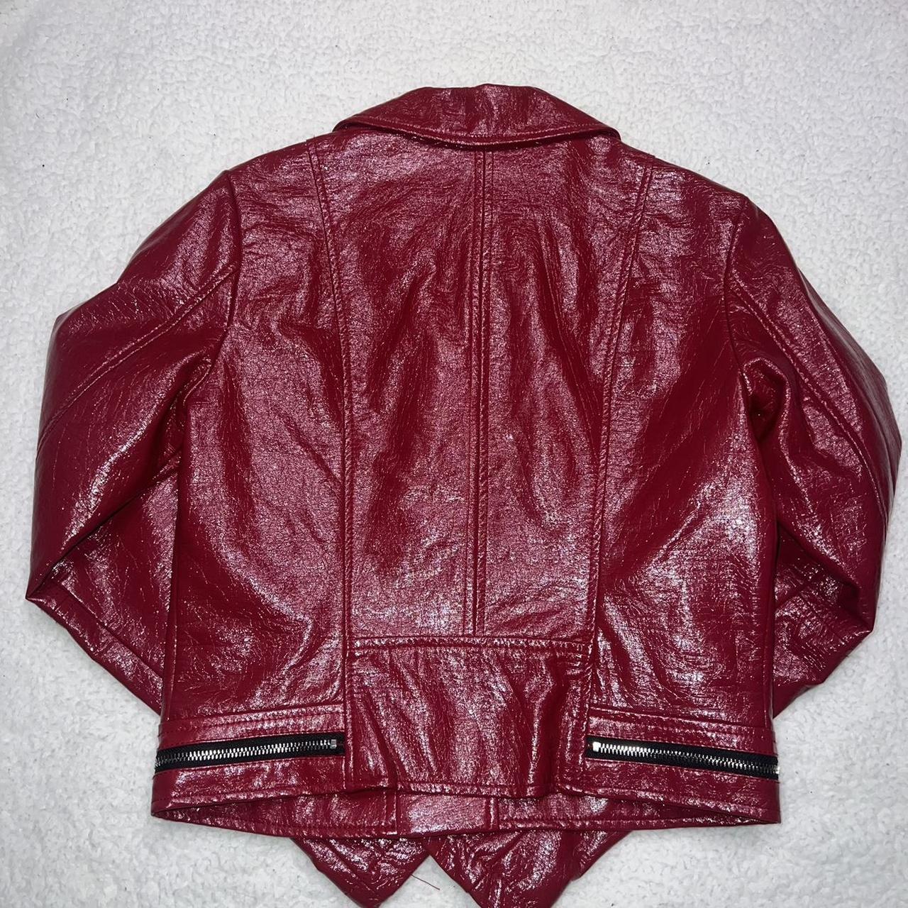 wild fable faux leather jacket size:s - Depop