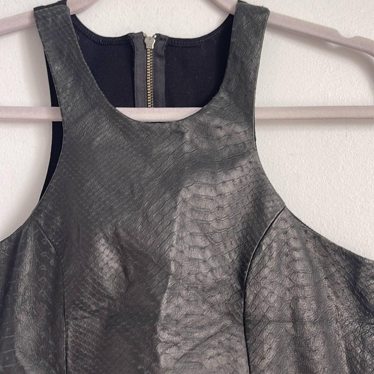 Mason lamb skin leather reticle snake embossed... - Depop