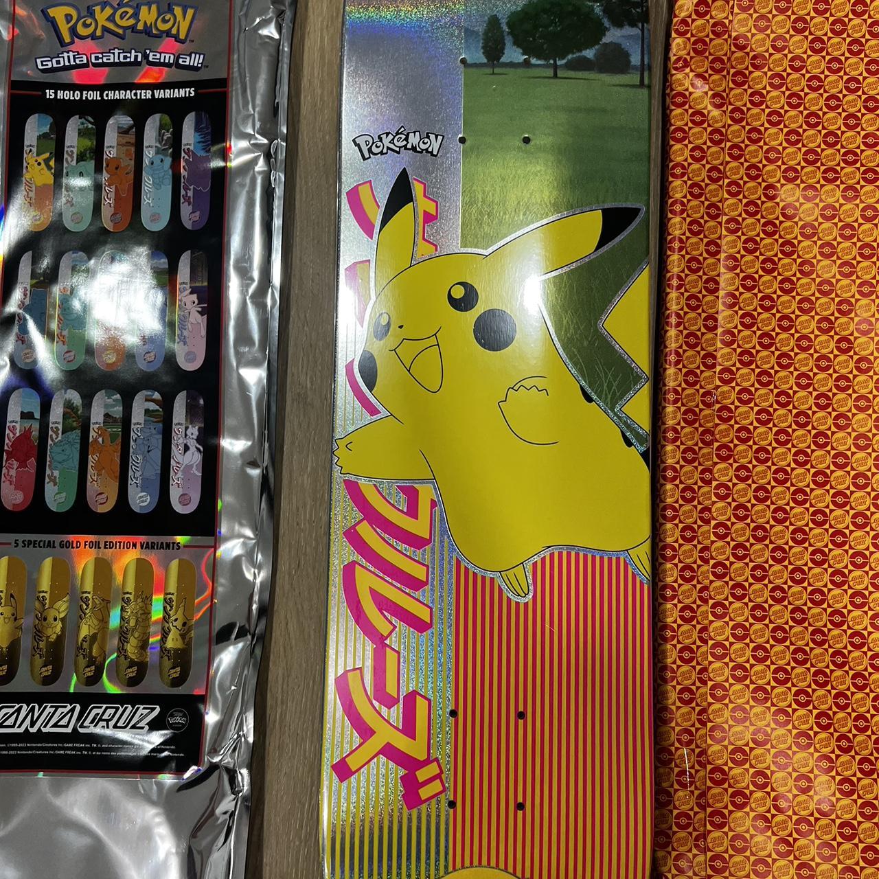 Pokémon X Santa Cruz Pikachu Skateboard Pikachu... - Depop