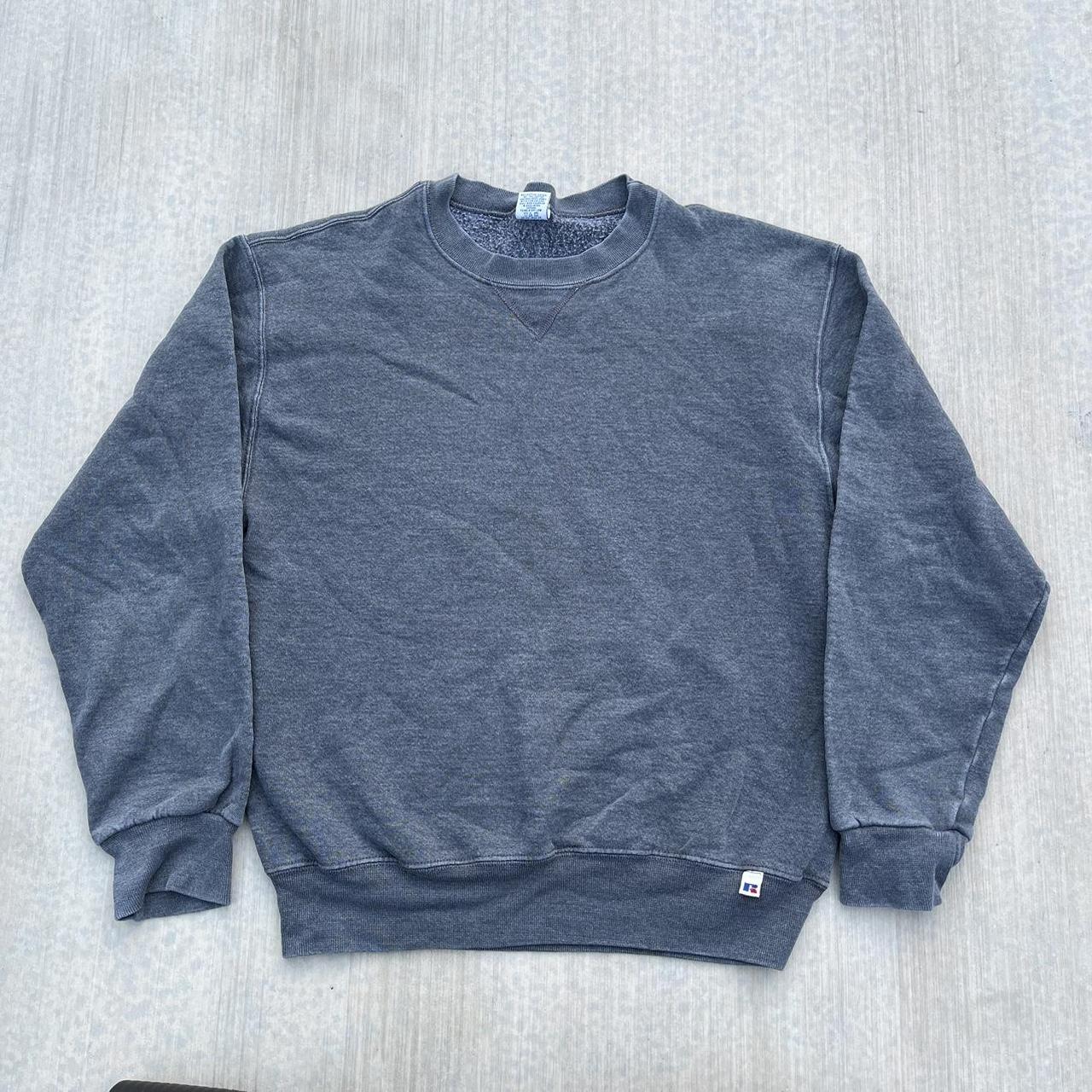 russell athletic blank sweater crewneck sweatshirt... - Depop