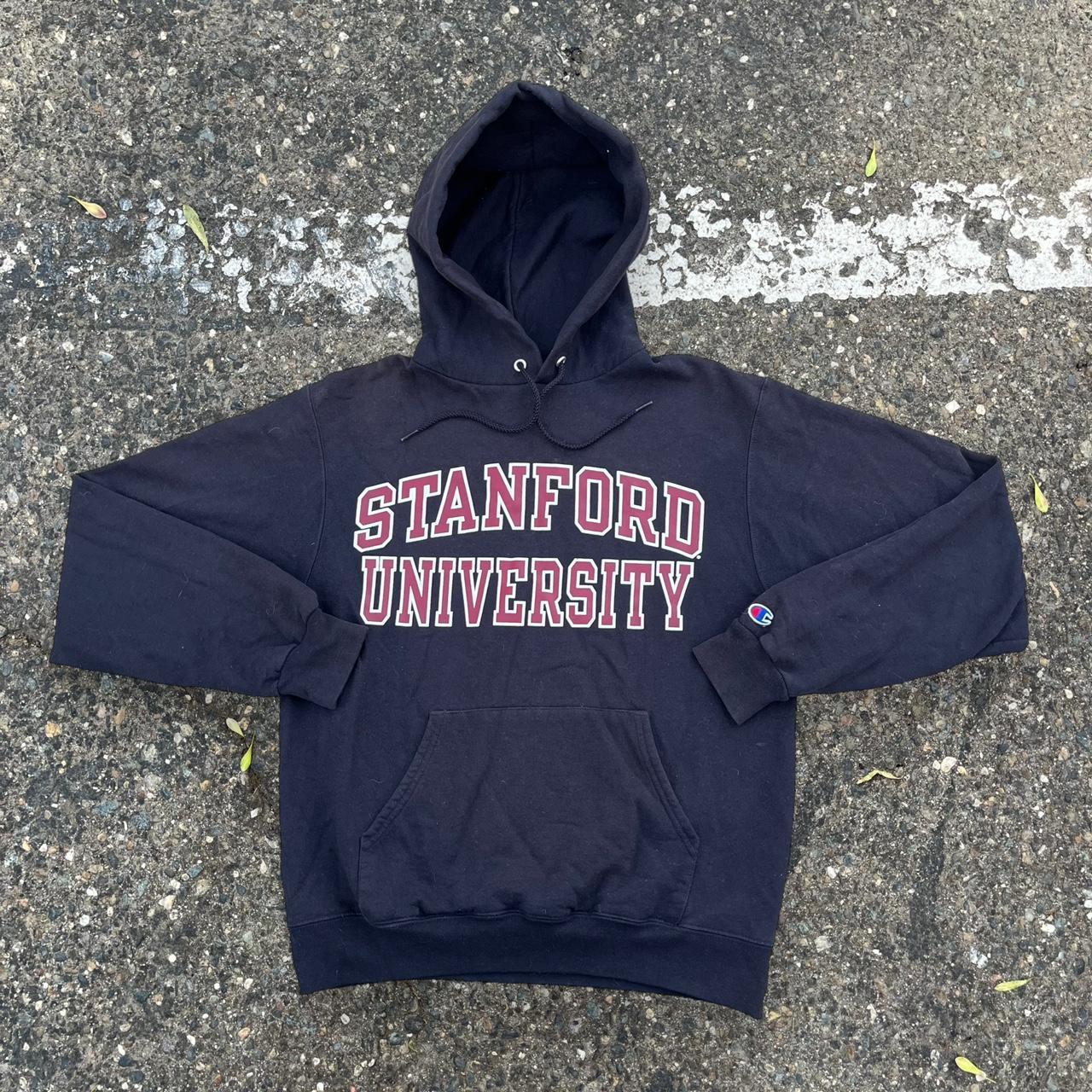 vintage stanford college hoodie university... - Depop