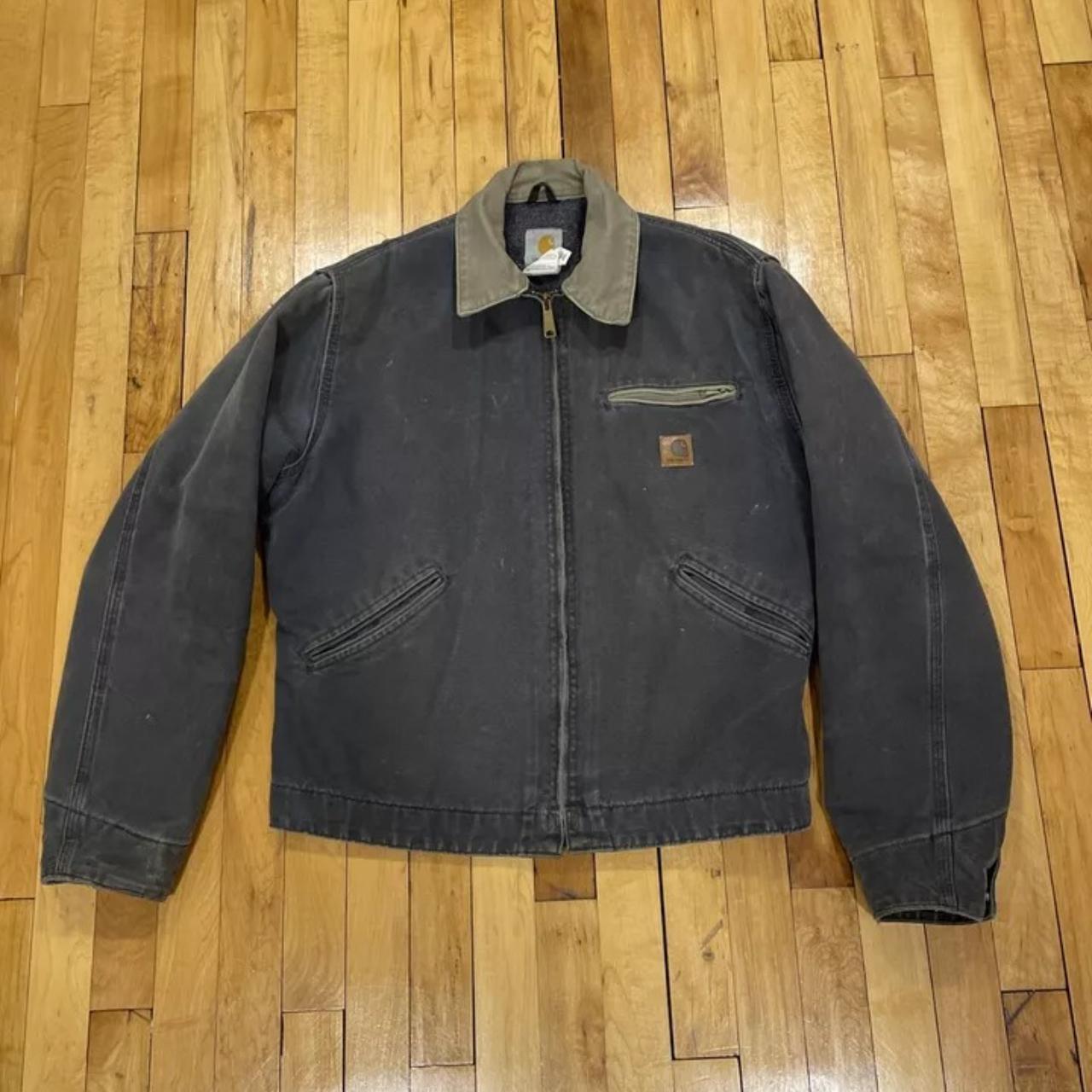 Vintage Carhartt J97 Detroit Jacke Herren M Cobalt... - Depop