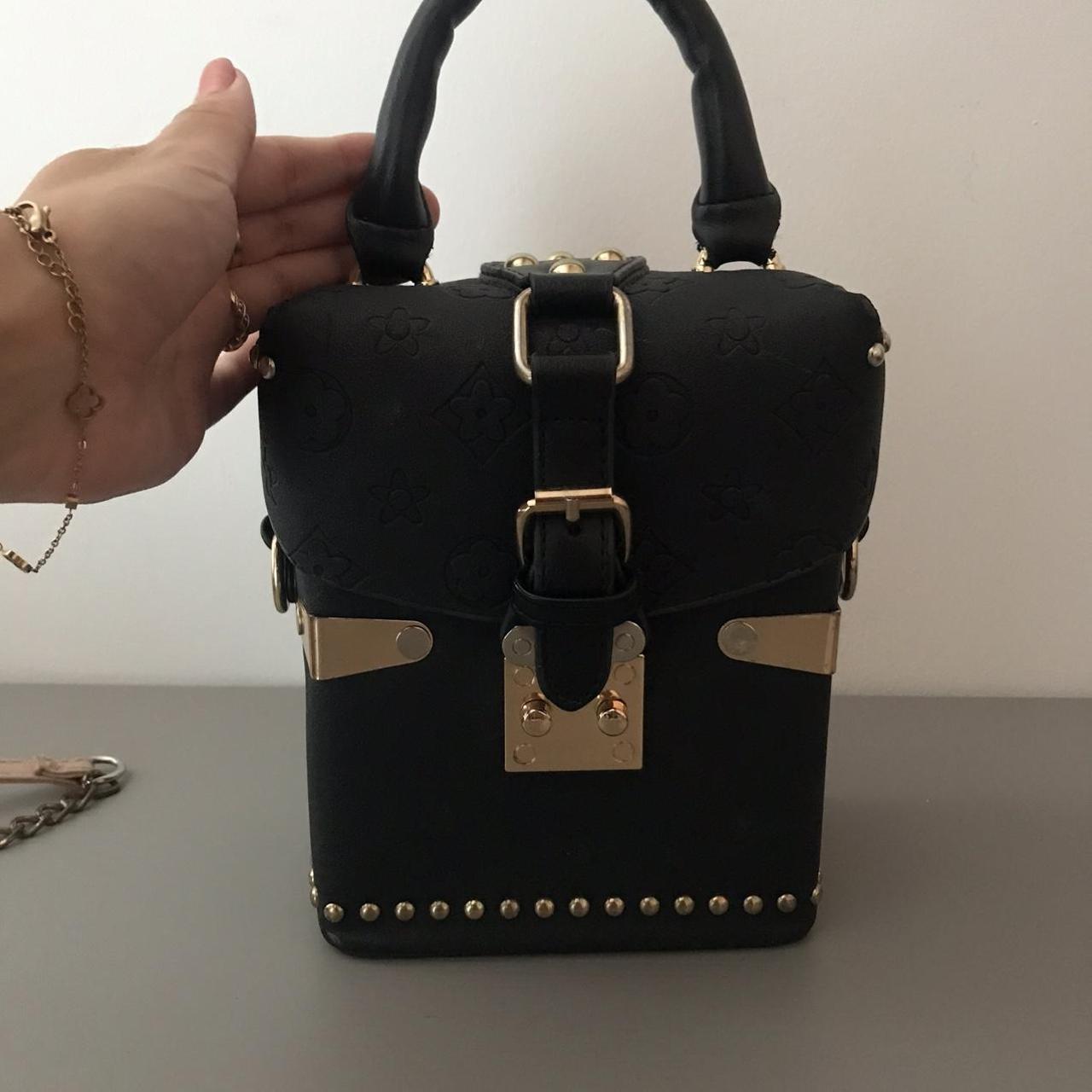 Black box bag with gold hardware comes with... - Depop