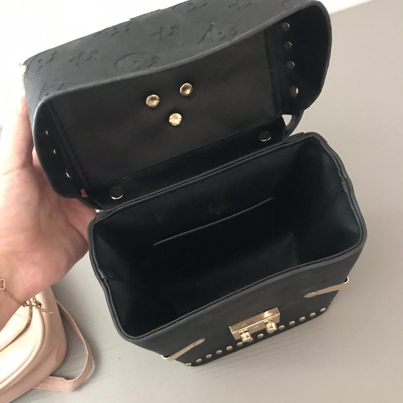 Black box bag with gold hardware comes with... - Depop