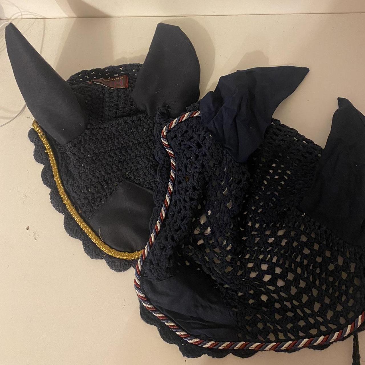 X2 Navy blue horse fly veils size cob full size /... - Depop