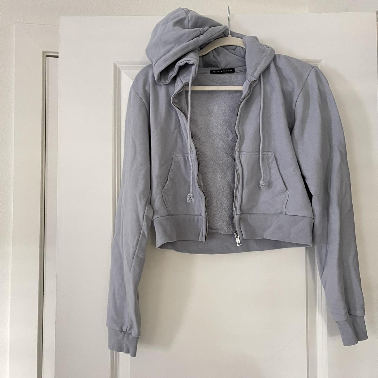 periwinkle Brandy Melville cropped jacket - Depop