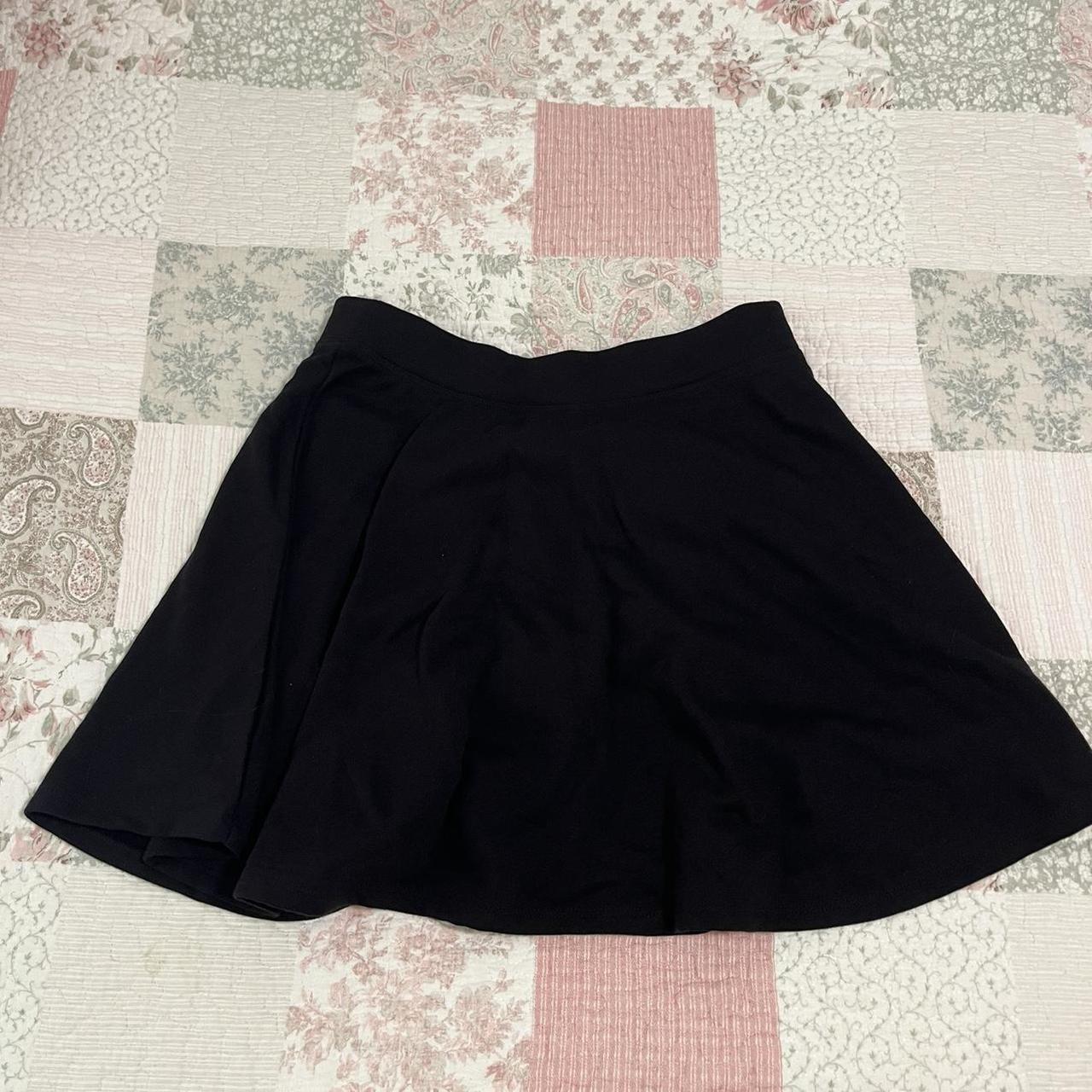 Black skort. Heavyweight cotton material. Tag says... - Depop