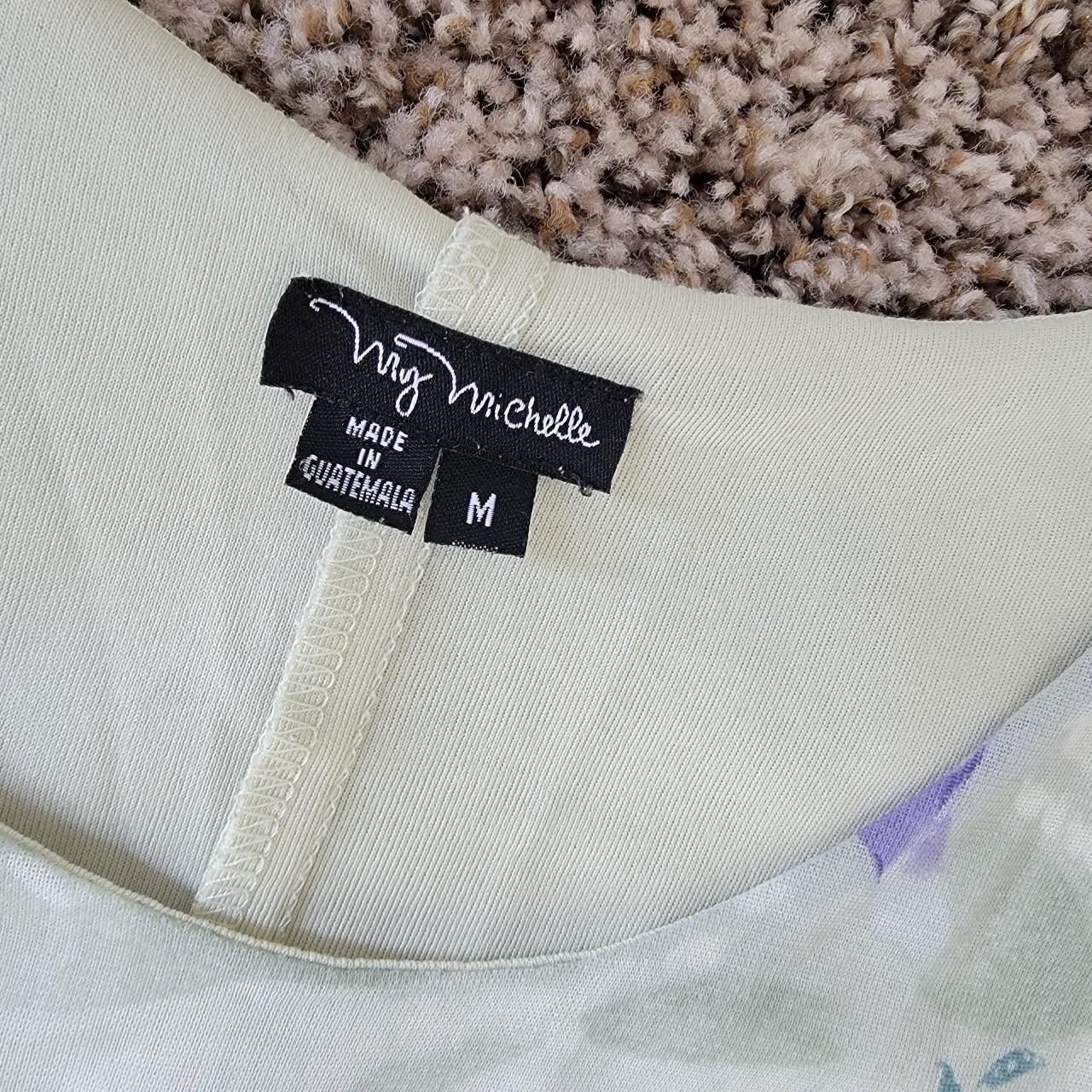 My Michelle | Romantic Floral Stretch 90s Lined... - Depop