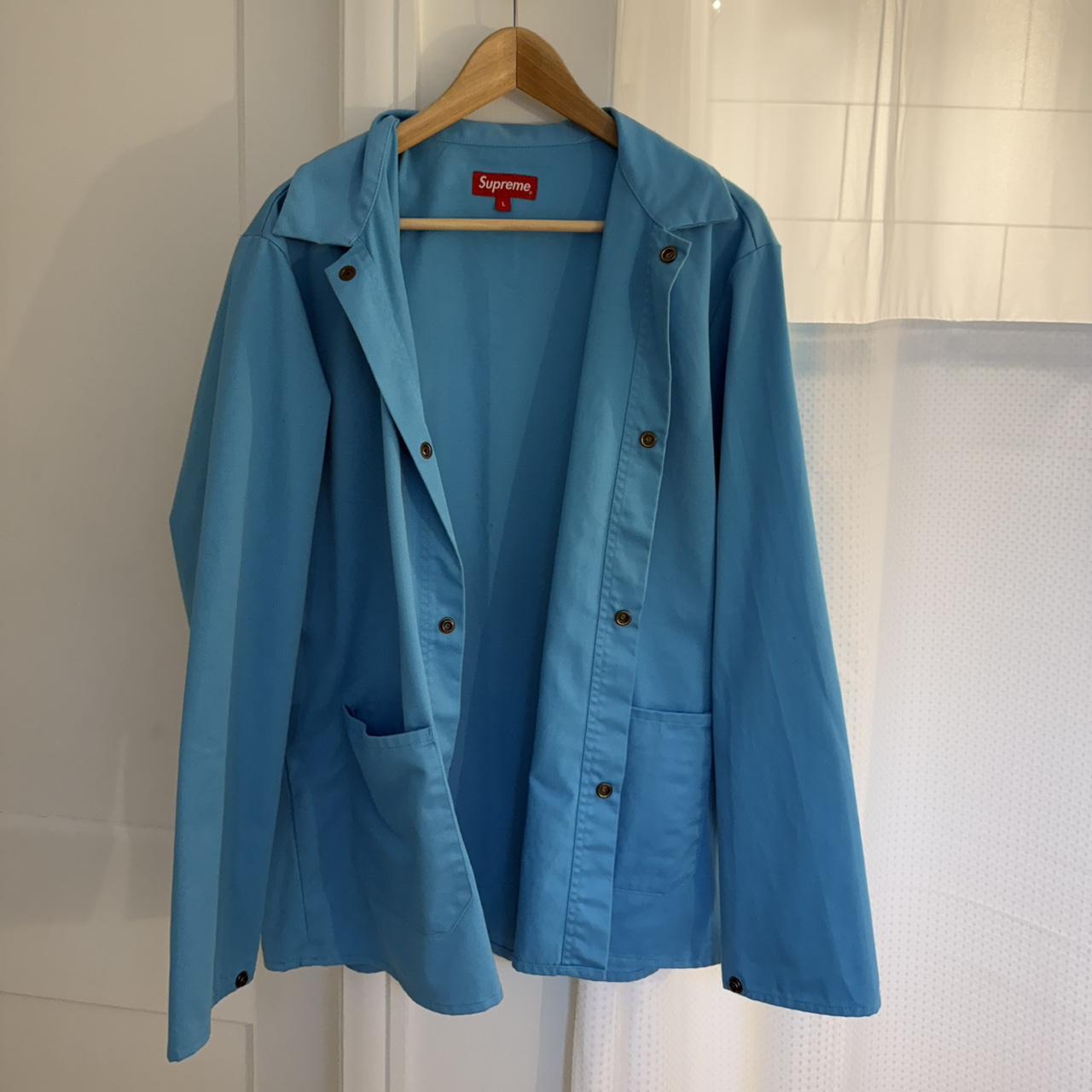 Supreme Shop Jacket Baby Blue Men’s never worn | Depop