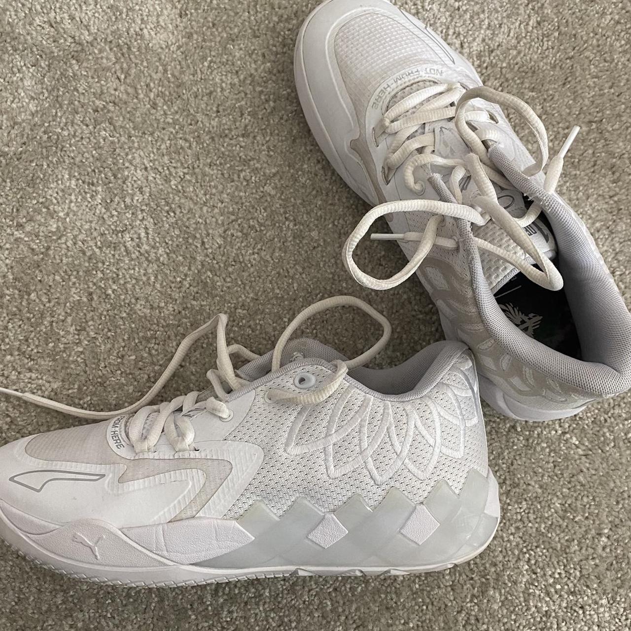 Puma Lamelo Ball White Size: 9M Worn Selling for... - Depop