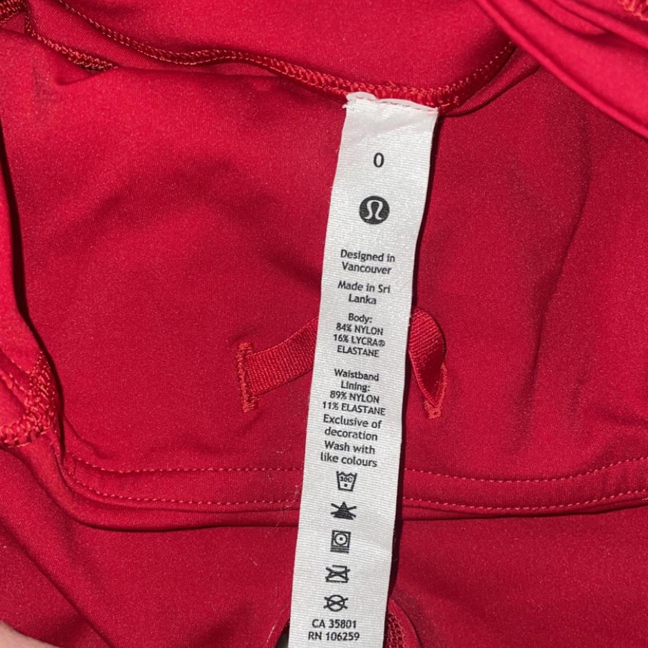 Lululemon Women's Red Leggings | Depop