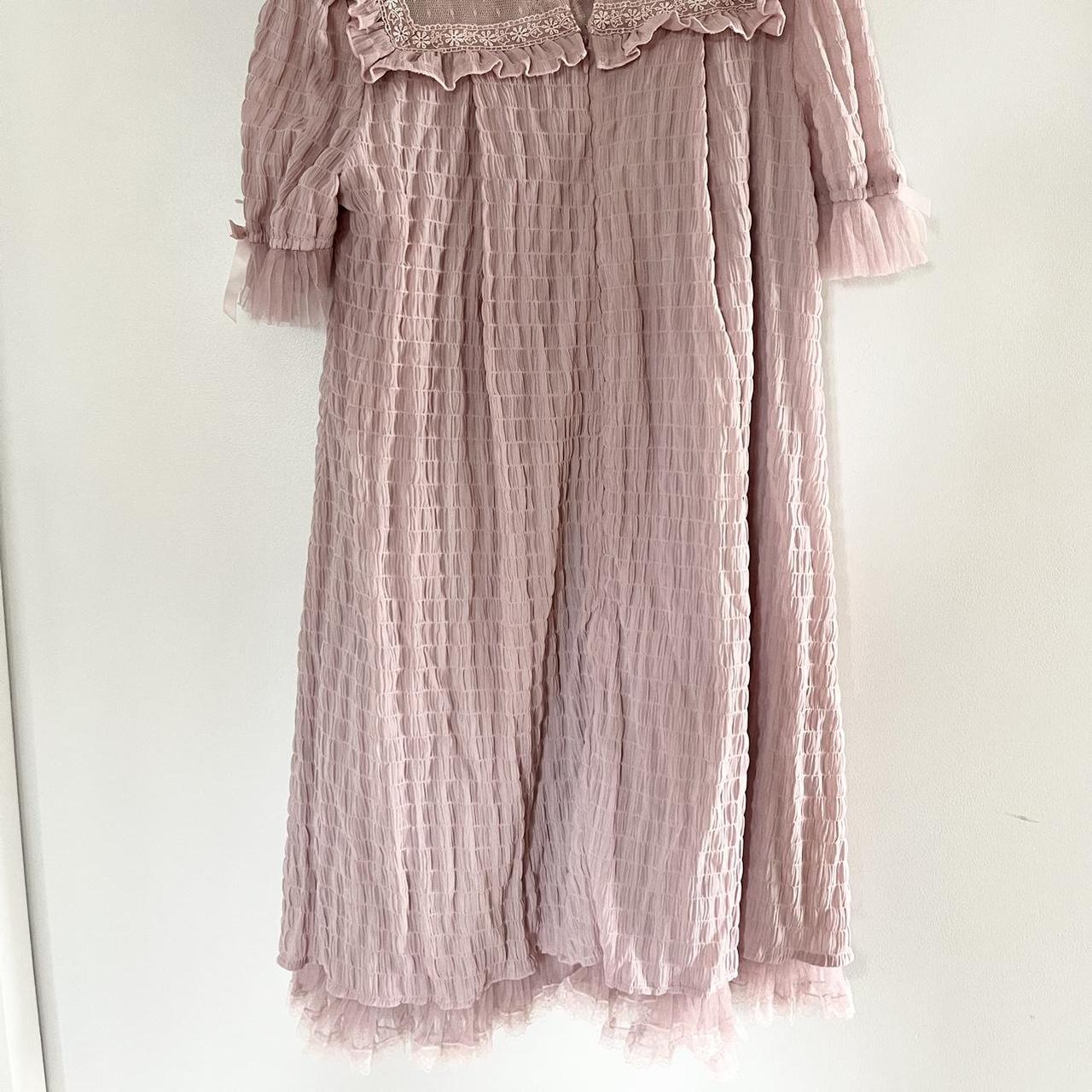 Traditional Japanese frilly lolita dress in pink.... - Depop