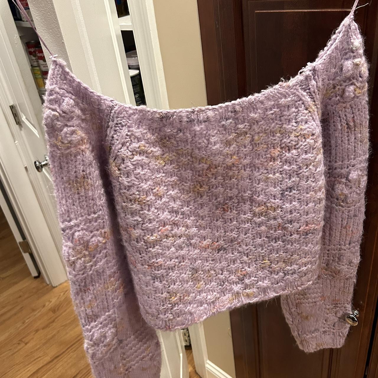 Lilac Free People knit sweater, size M - Depop