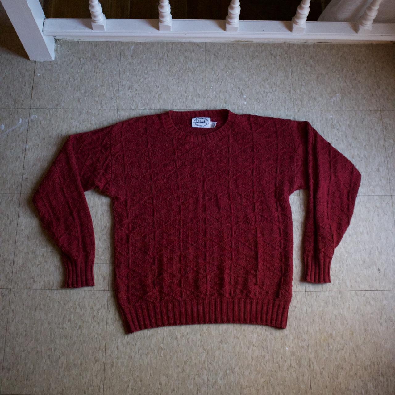Vintage large red lake harmony rowing club sweater - Depop